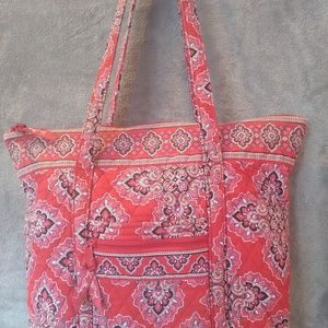 Vera Bradley | Bags | Vera Bradley Red Quilted Tote Bag | Poshmark